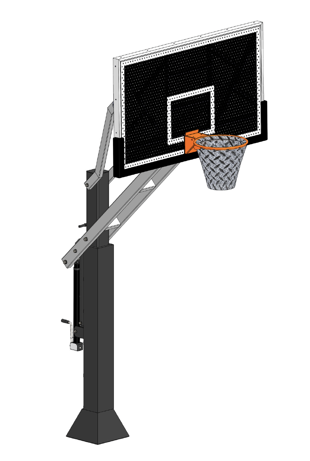 PROview 672 DXFH In-Ground Fixed-Height Basketball Hoop - PROformance Hoops